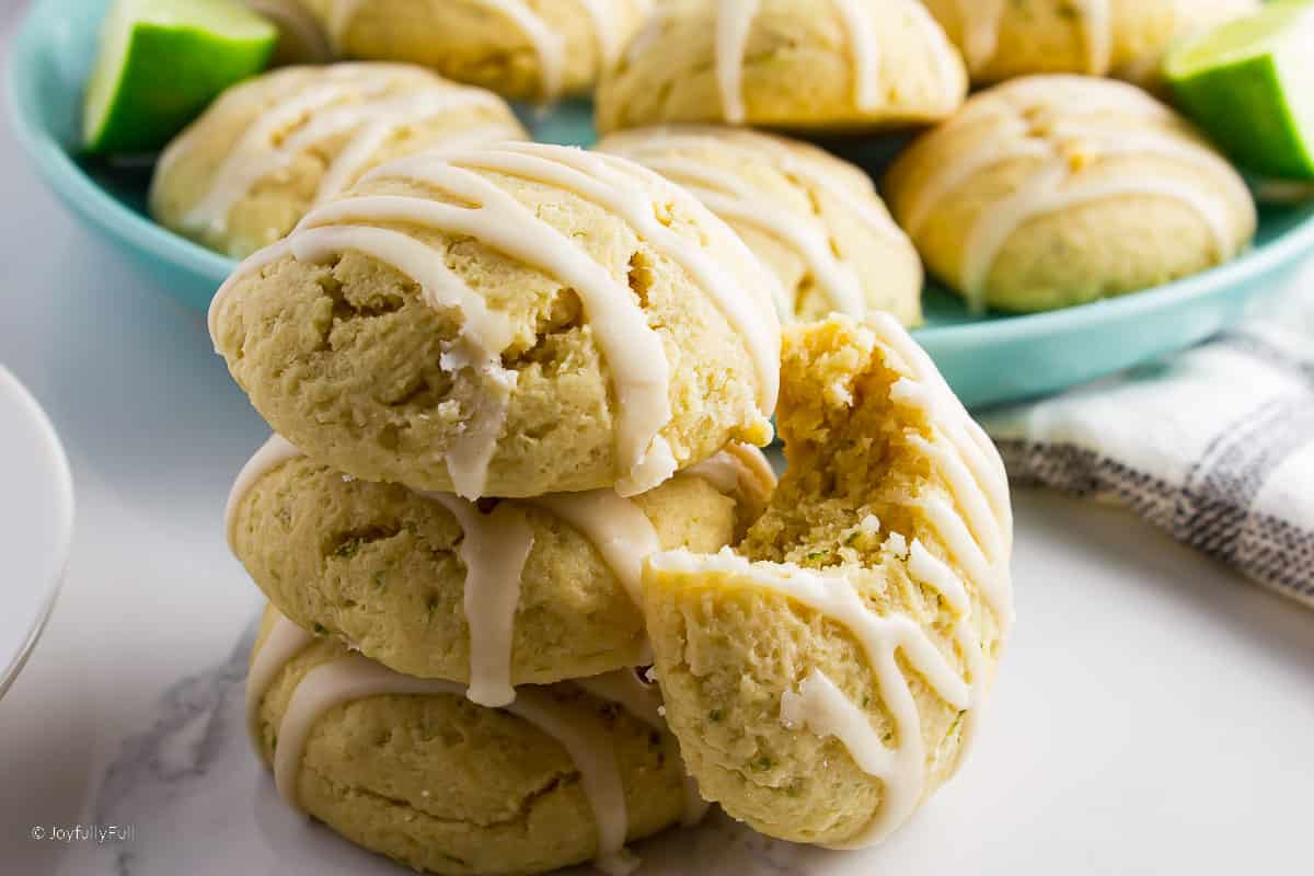 Soft And Chewy Lime Cookies {Gluten Free, Dairy Free} - Joyfully Full