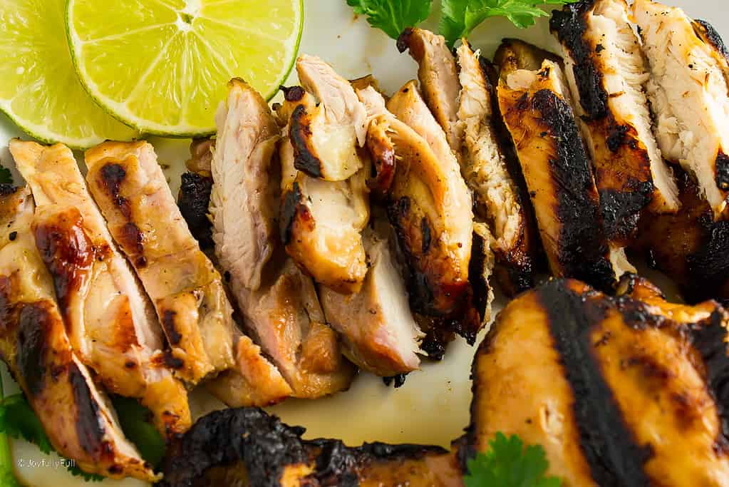 Grilled Tropical Chicken Thighs {Paleo, Whole30, Keto} - Joyfully Full