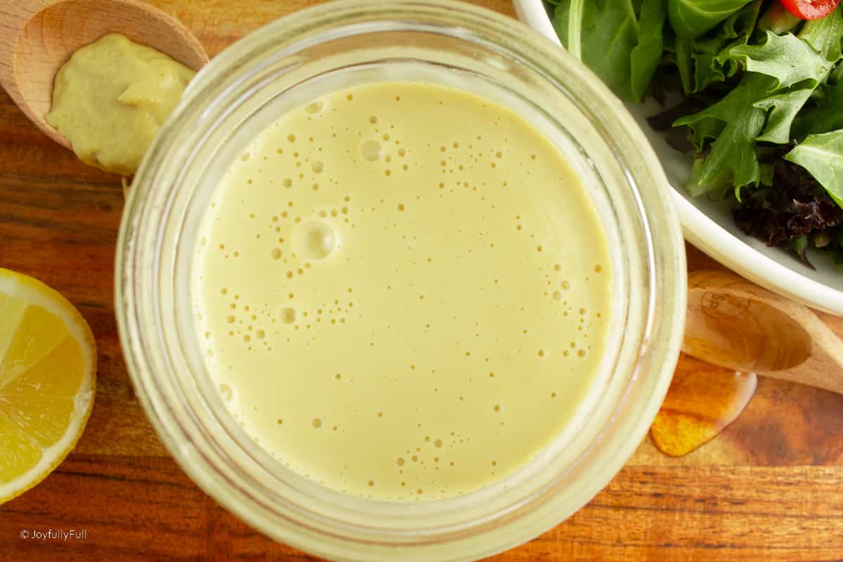Creamy Honey Mustard Dressing {No Gluten, No Dairy, Paleo} - Joyfully Full