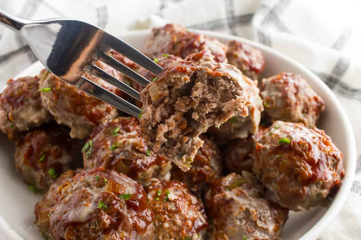 Meatloaf Meatballs {Paleo Option, Whole30 Option} - Joyfully Full