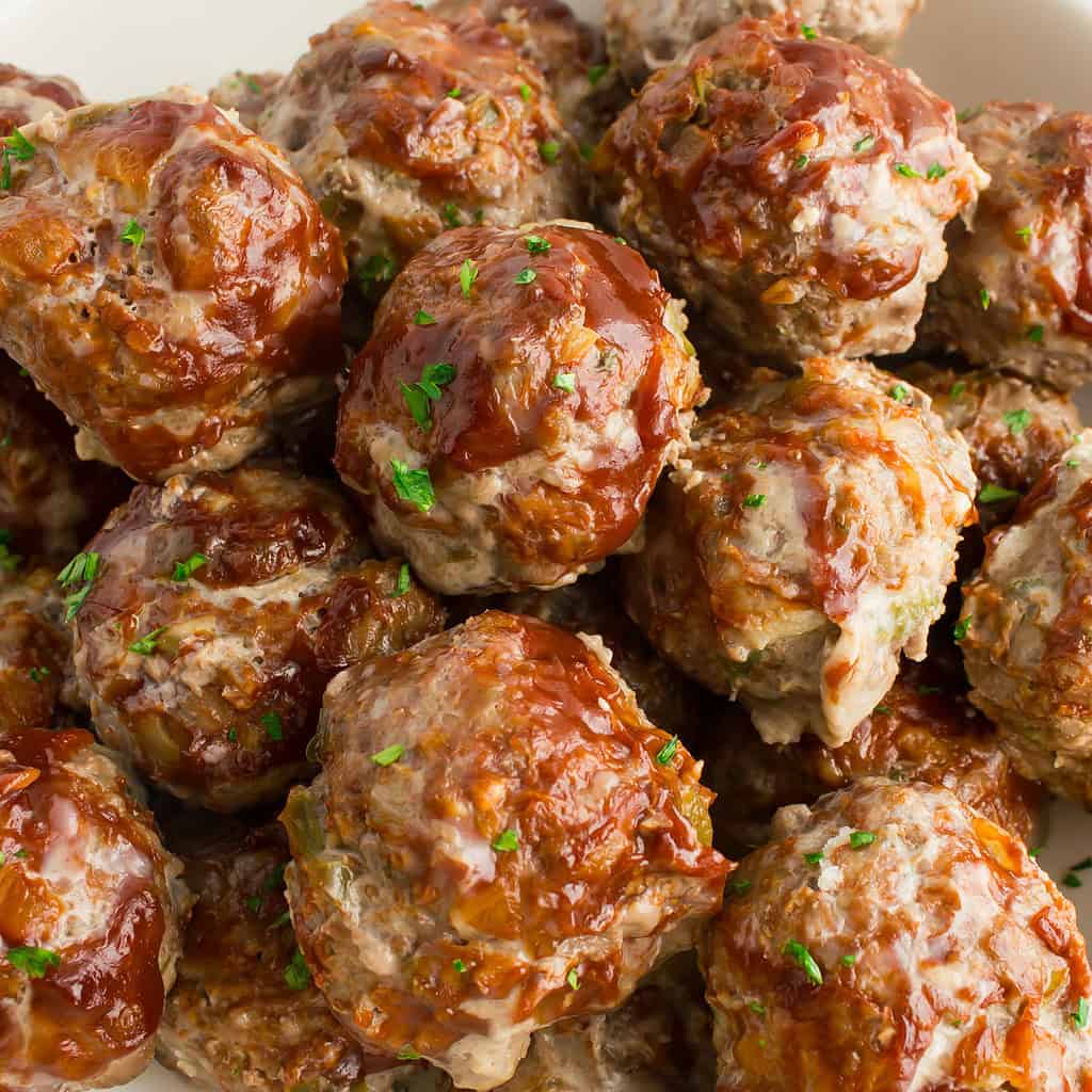 Meatloaf Meatballs {Paleo Option, Whole30 Option} - Joyfully Full