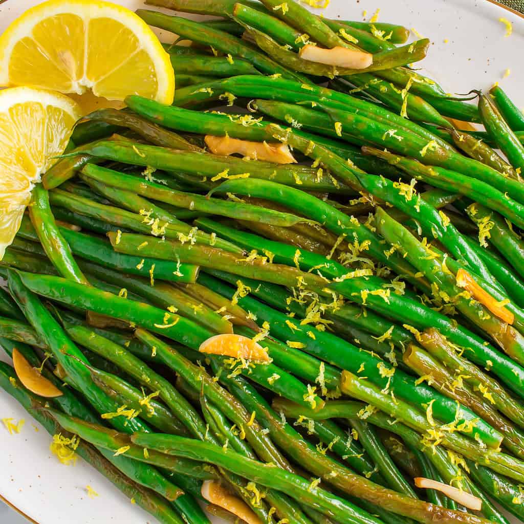 Lemon Garlic Green Beans {Paleo, Whole30, Keto} - Joyfully Full