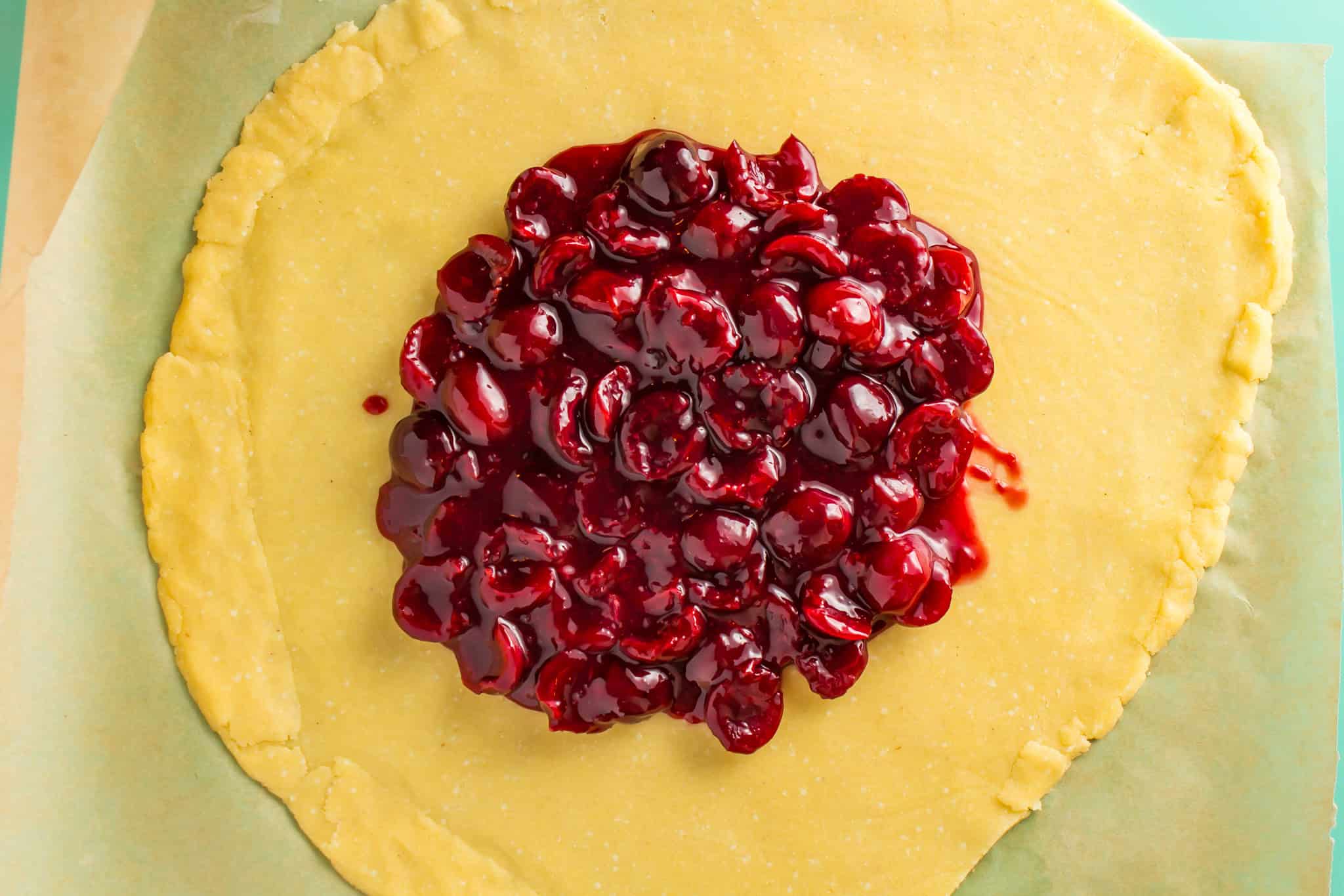 Gluten Free Cherry Galette {Paleo, Dairy Free} - Joyfully Full