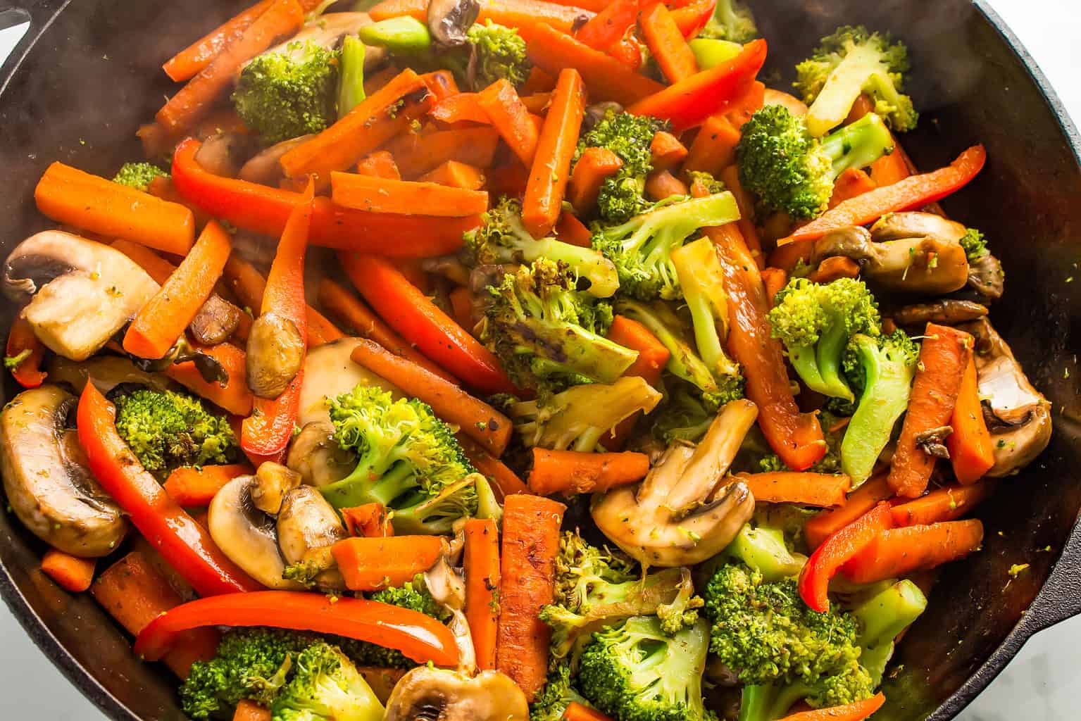 Saucy Stir Fry Vegetables {Gluten Free, Paleo, Whole30} - Joyfully Full