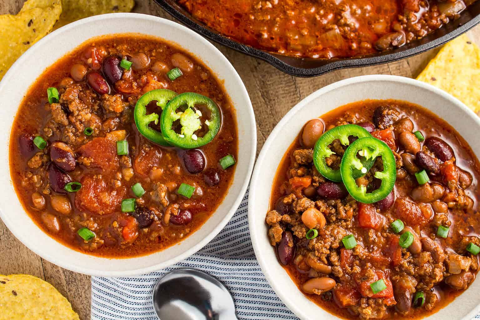 Classic Skillet Chili {Gluten Free} - Joyfully Full